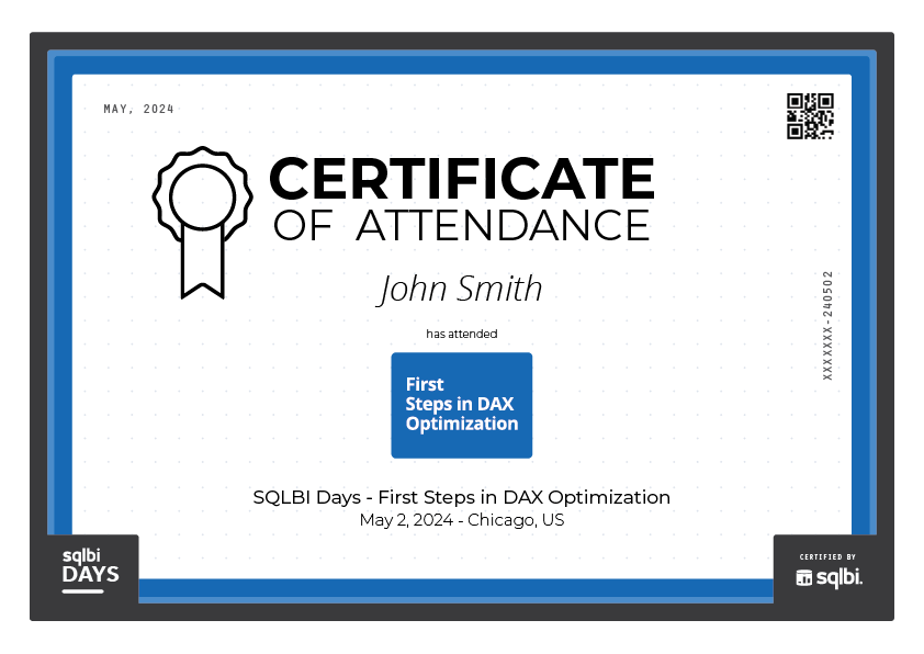 First Steps In Dax Optimization Chicago Us May 2 2024 Sqlbi