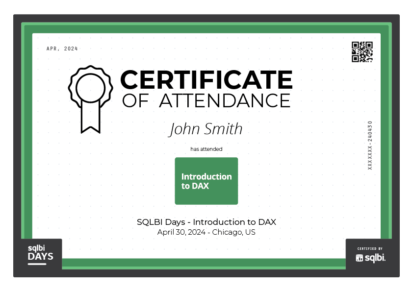 Introduction To Dax Chicago Us April 30 2024 Sqlbi